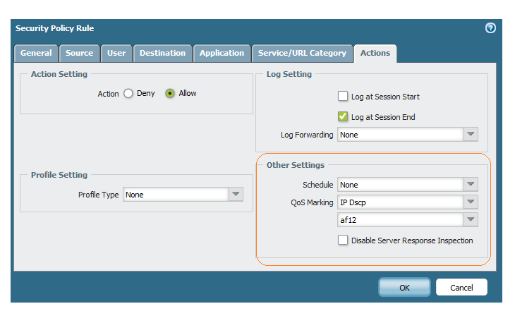 DSCP Marking for BGP Keepalive Packet