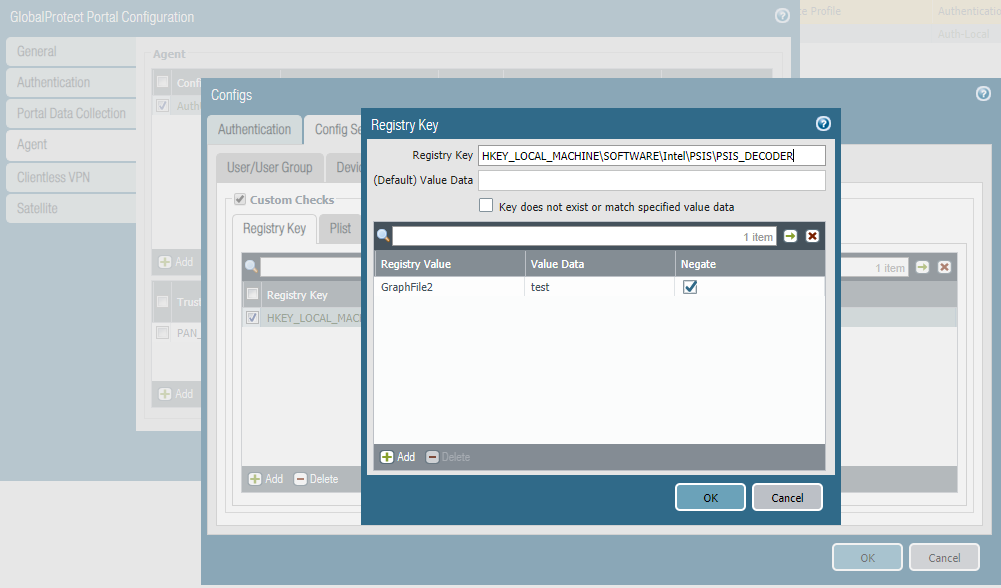 Network > GlobalProtect > Portals > (Portal Name) > Agent > (Agent ...