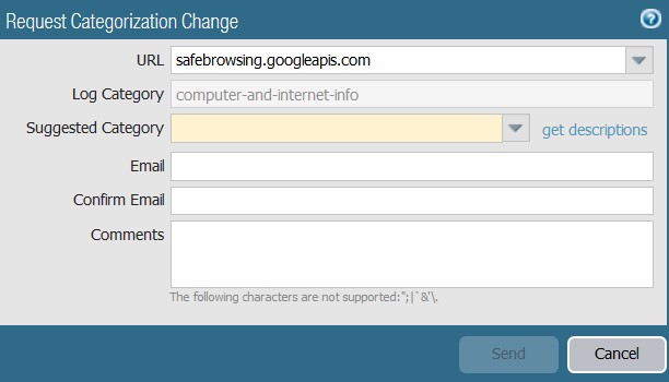 Request Categorization Change Details