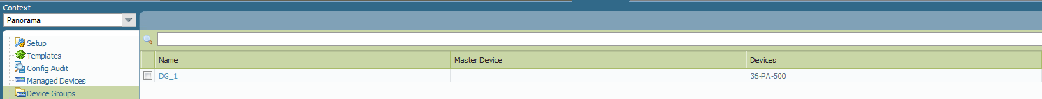 Following is the snapshot of the Device Group, DG_1, as seen from the ...