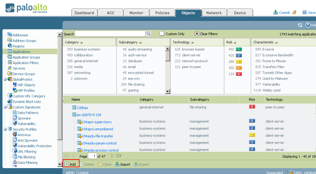 In the Application window, fill out the required categories. These are ...