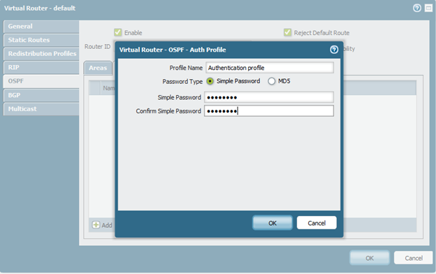 Once the profile is definedattach it to one OSPF-enabled interface and ...