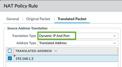 Dynamic IP and Port