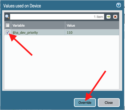 Choose the value you want to set as variable value
