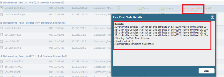 Remarque: la validation est réussie.