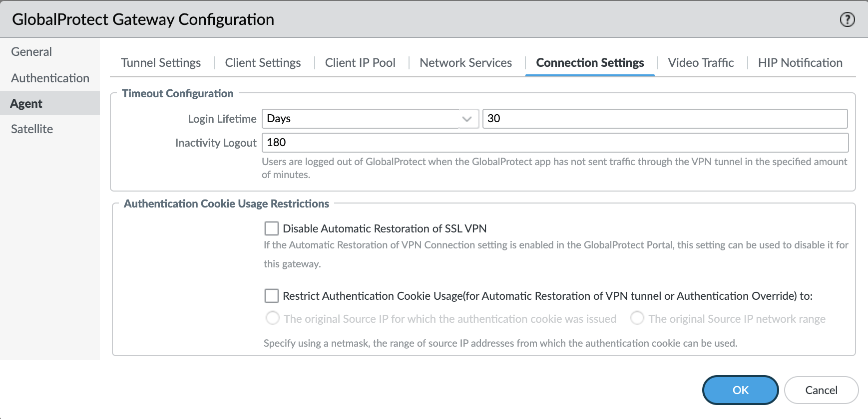 Gateway-Connection-Settings