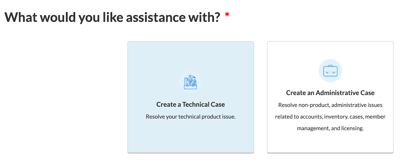 Create a technical case