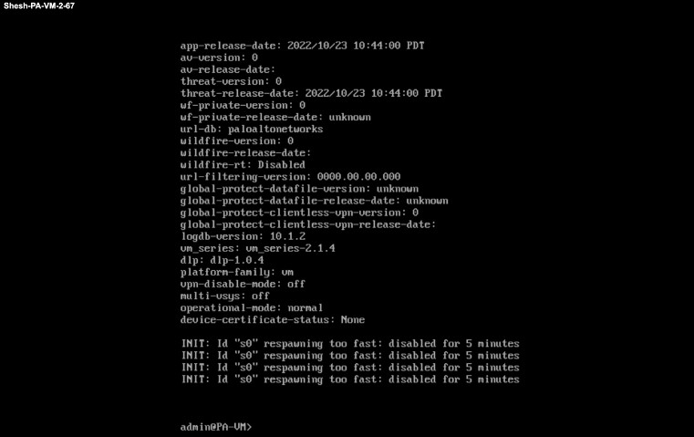 Error messages on console
