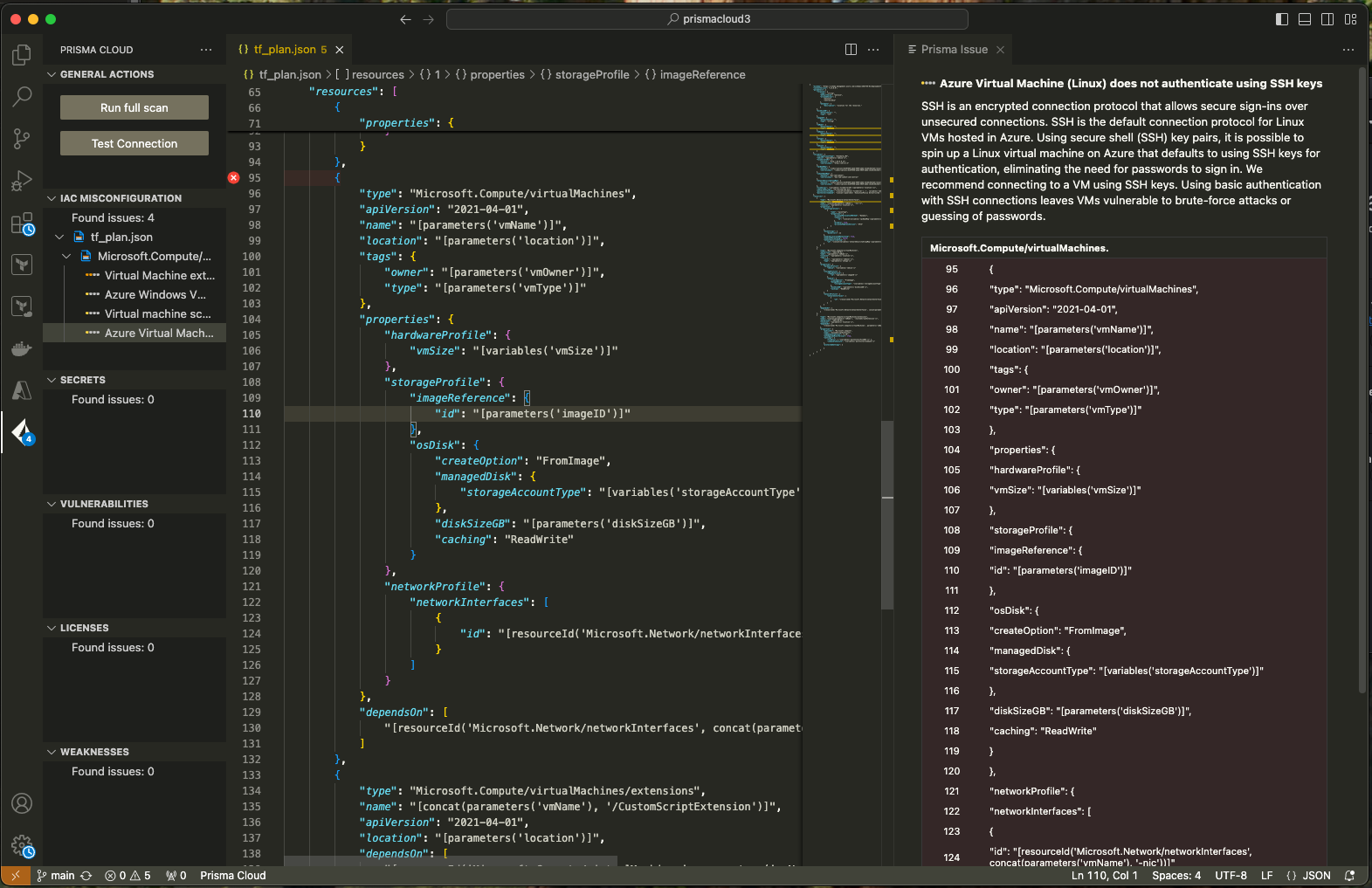 Why is this finding shown for a Windows VM?